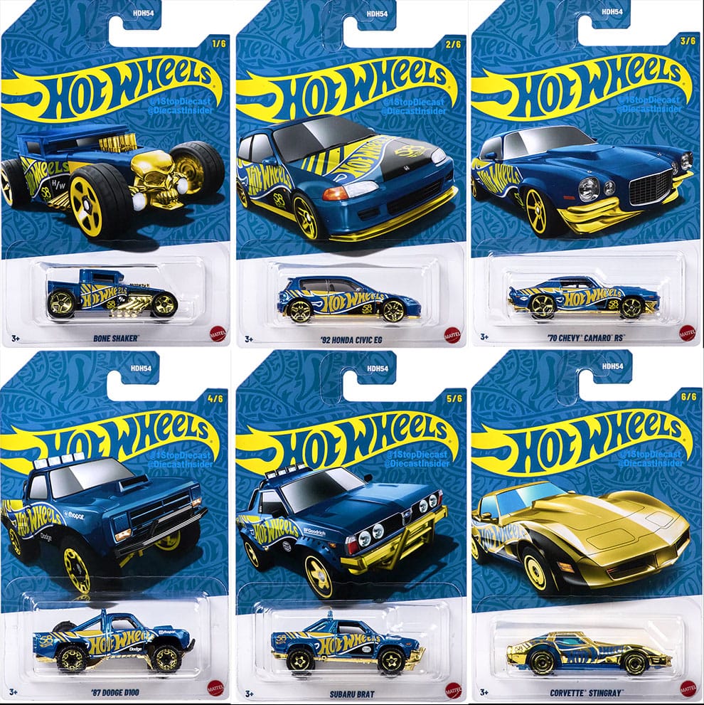 Hot Wheels 58th Anniversary Set Including Chase Car | HW Models Ltd