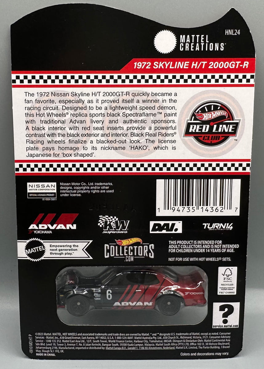 Hot Wheels RLC 1972 Nissan Skyline HT 2000GT-R | HW Models Ltd
