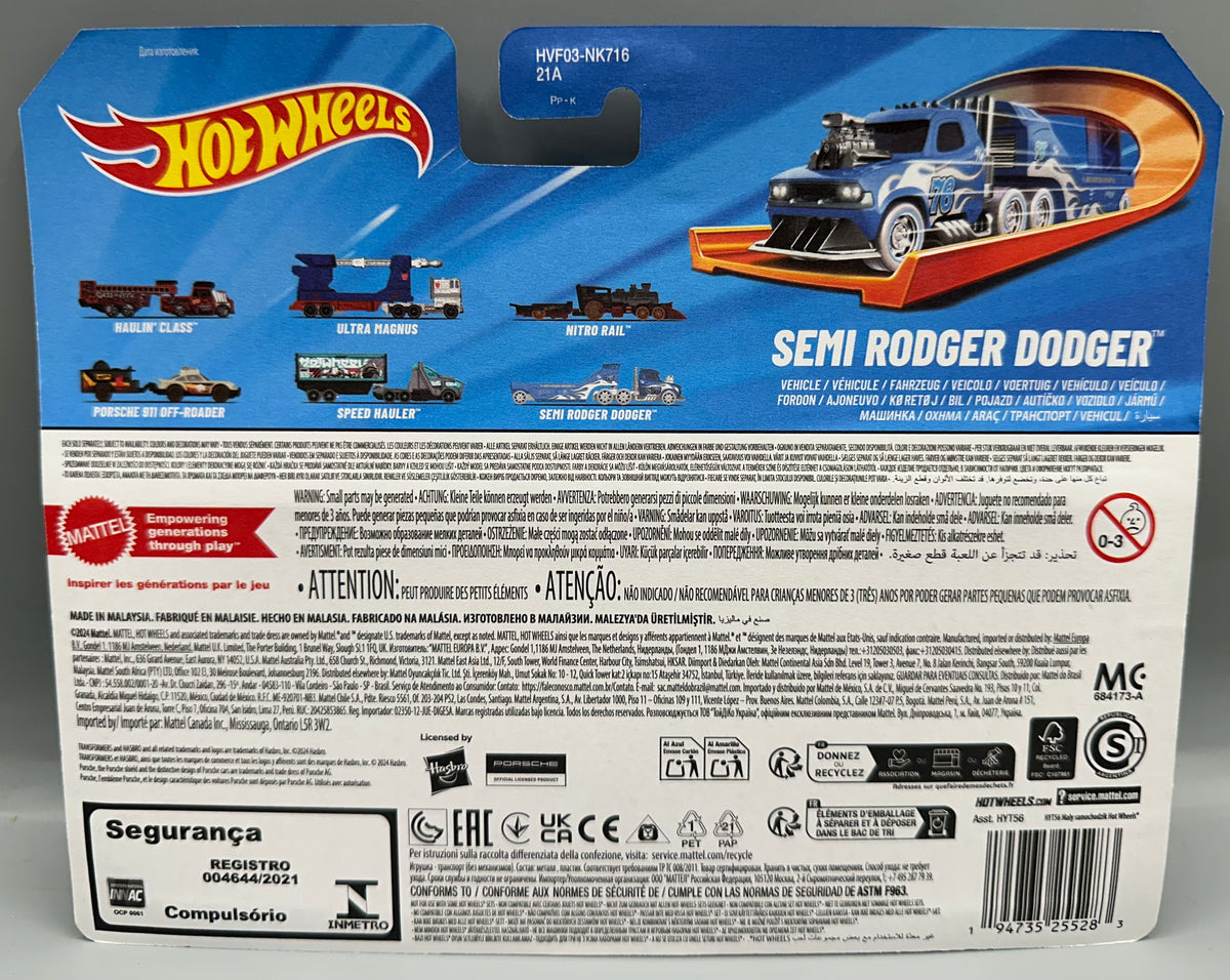Hot Wheels Track Fleet Semi Rodger Dodger | HW Models Ltd