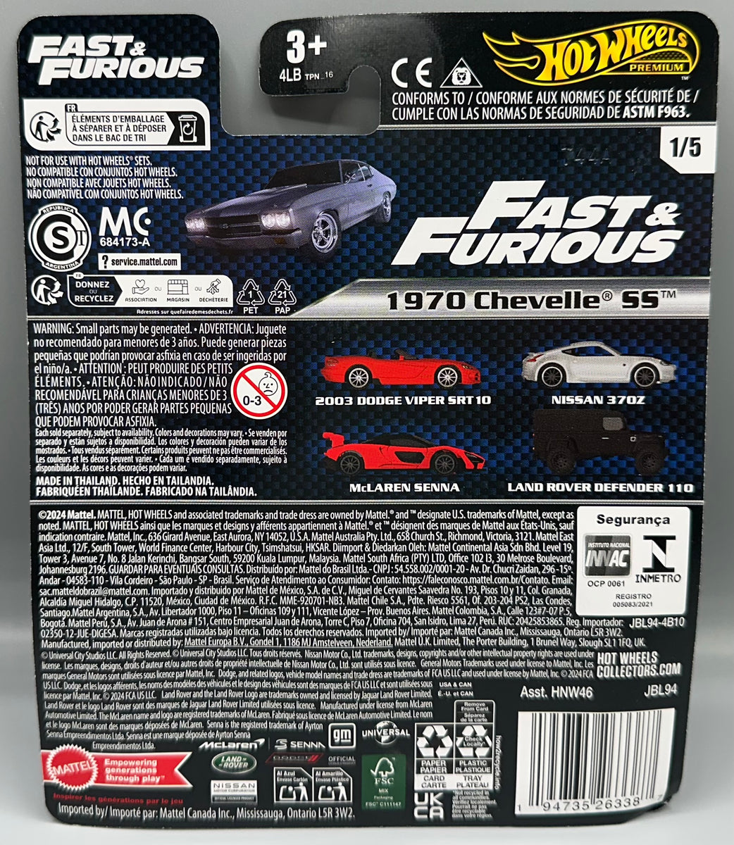 Hot Wheels Fast & Furious 1970 Chevelle SS | HW Models Ltd