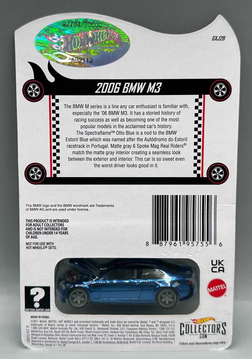 Hot Wheels RLC 2006 BMW M3 | HW Models Ltd