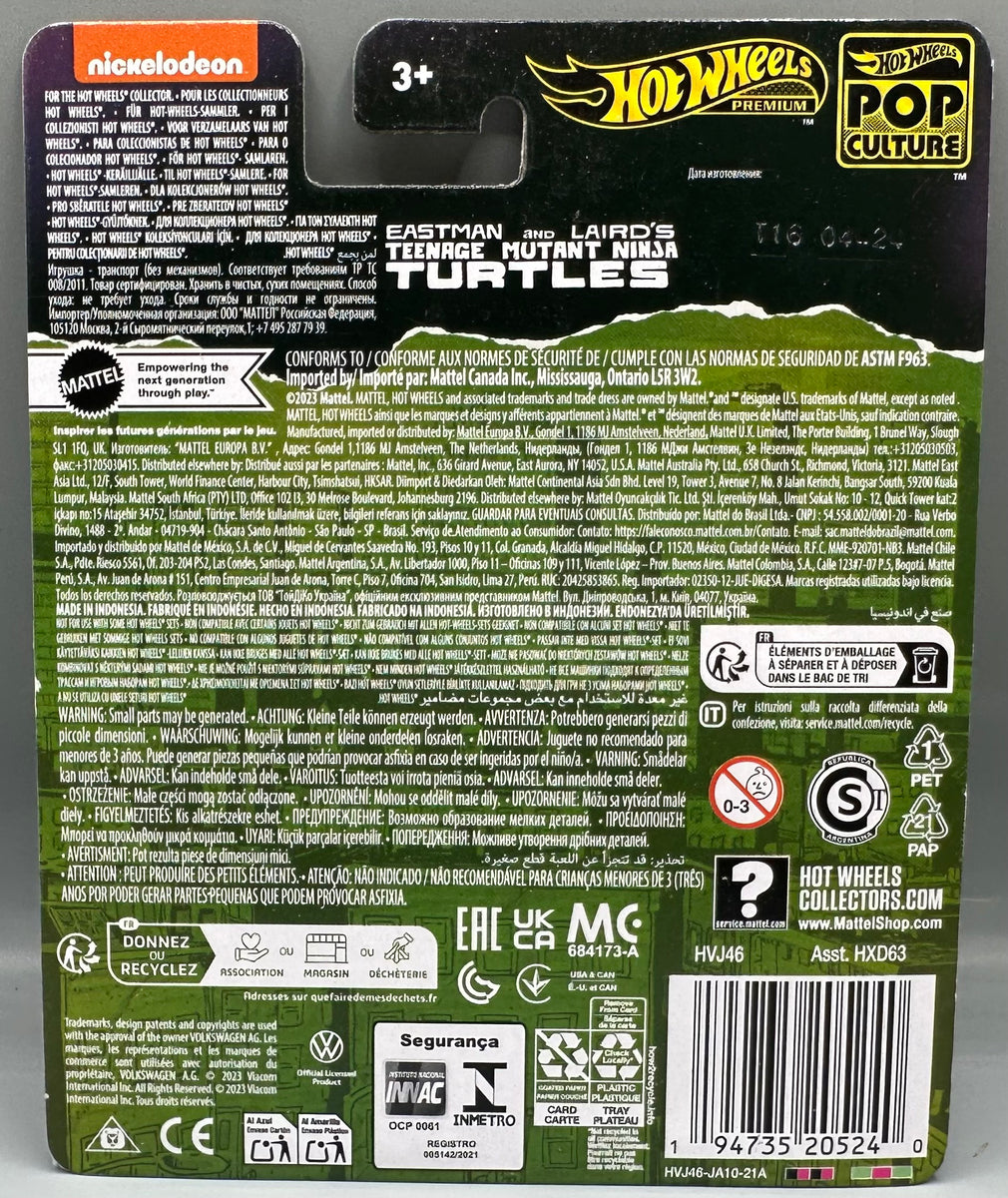 Hot Wheels Teenage Mutant Ninja Turtles VW Volkswagen Drag Bus | HW ...
