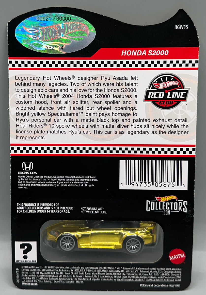 Hot Wheels RLC Honda S2000 | HW Models Ltd