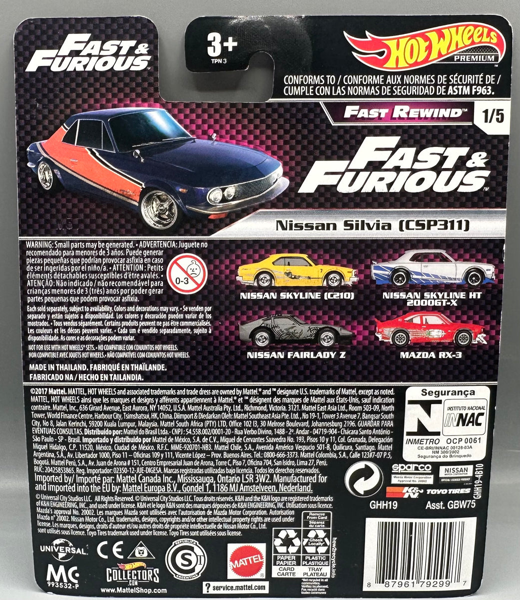 Hot Wheels Fast & Furious Fast Rewind Nissan Silvia (CSP311) | HW ...