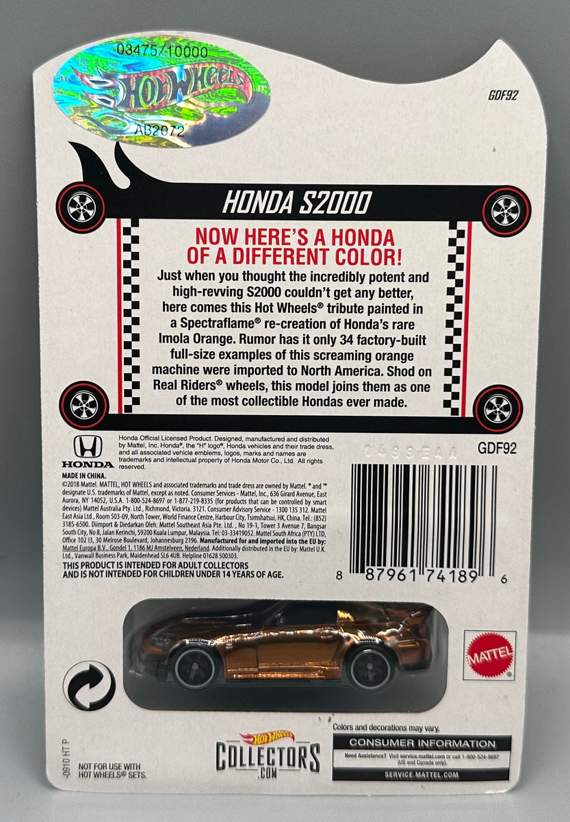 Hot Wheels RLC Honda S2000 | HW Models Ltd