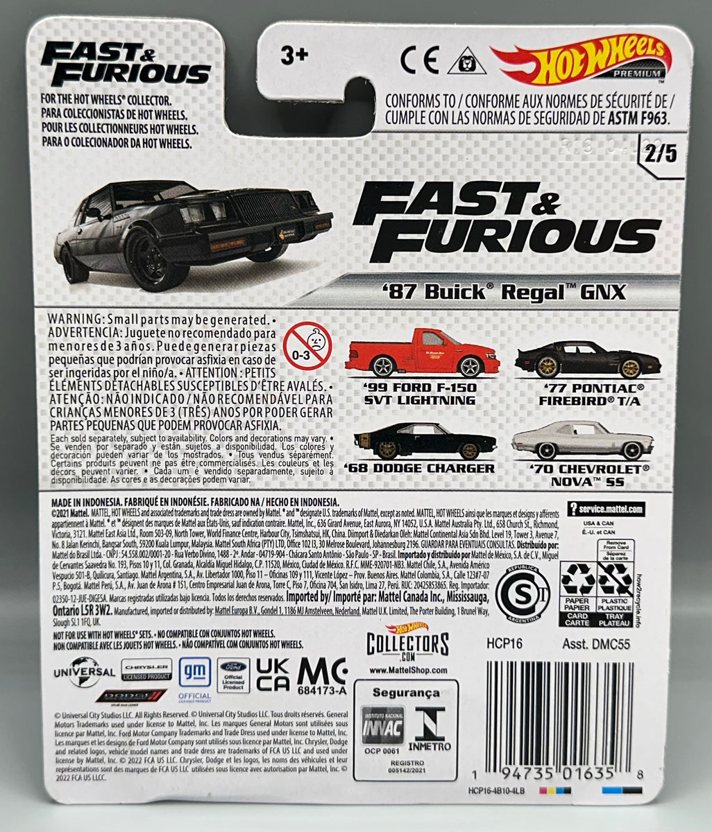 Hot Wheels Fast & Furious '87 Buick Regal GNX | HW Models Ltd
