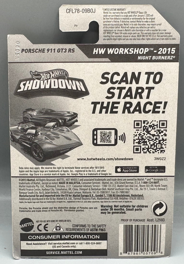 Hot Wheels Porsche 911 Gt3 Rs Hw Models Ltd