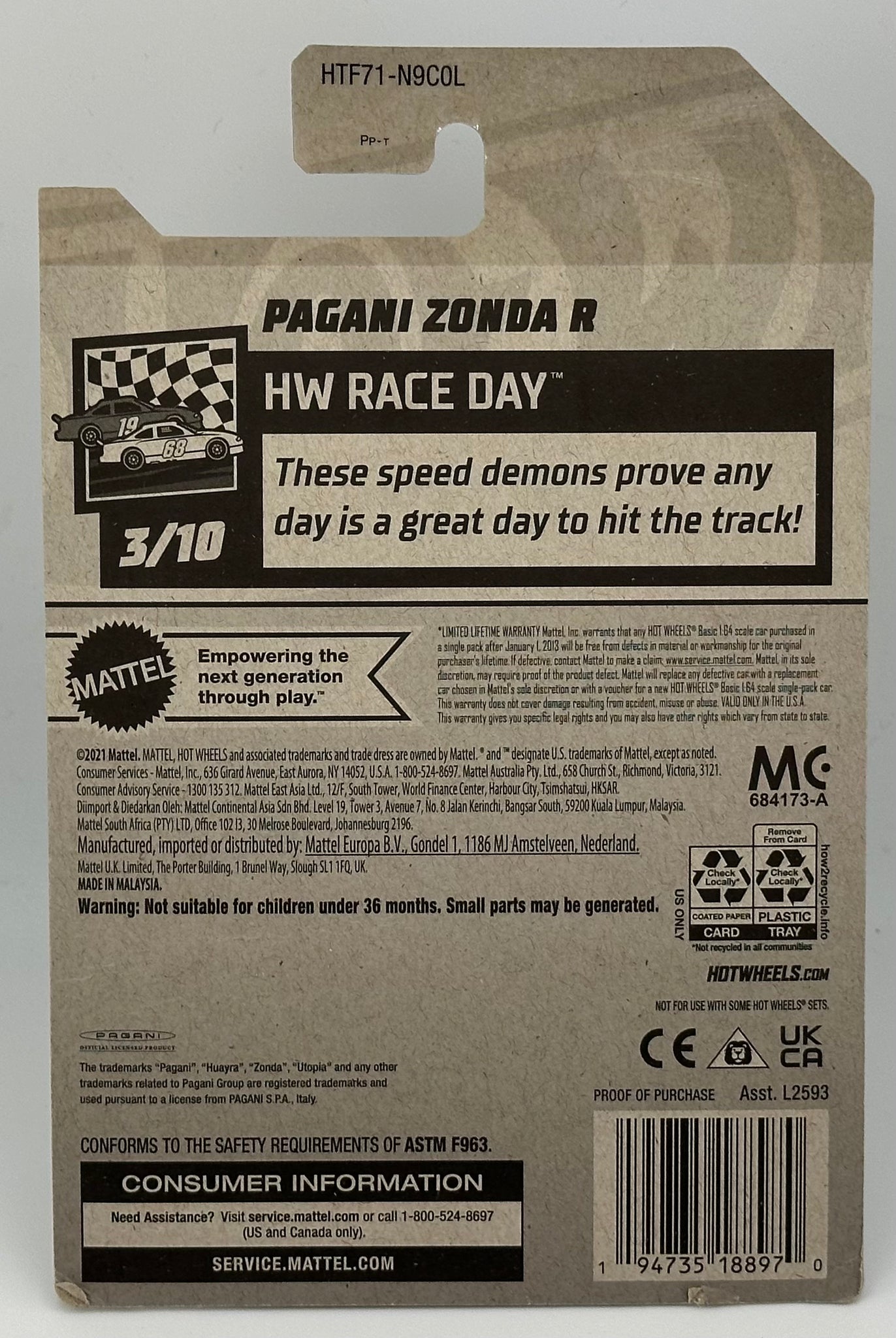 Hot Wheels Kroger Store Exclusive Pagani Zonda R | HW Models Ltd