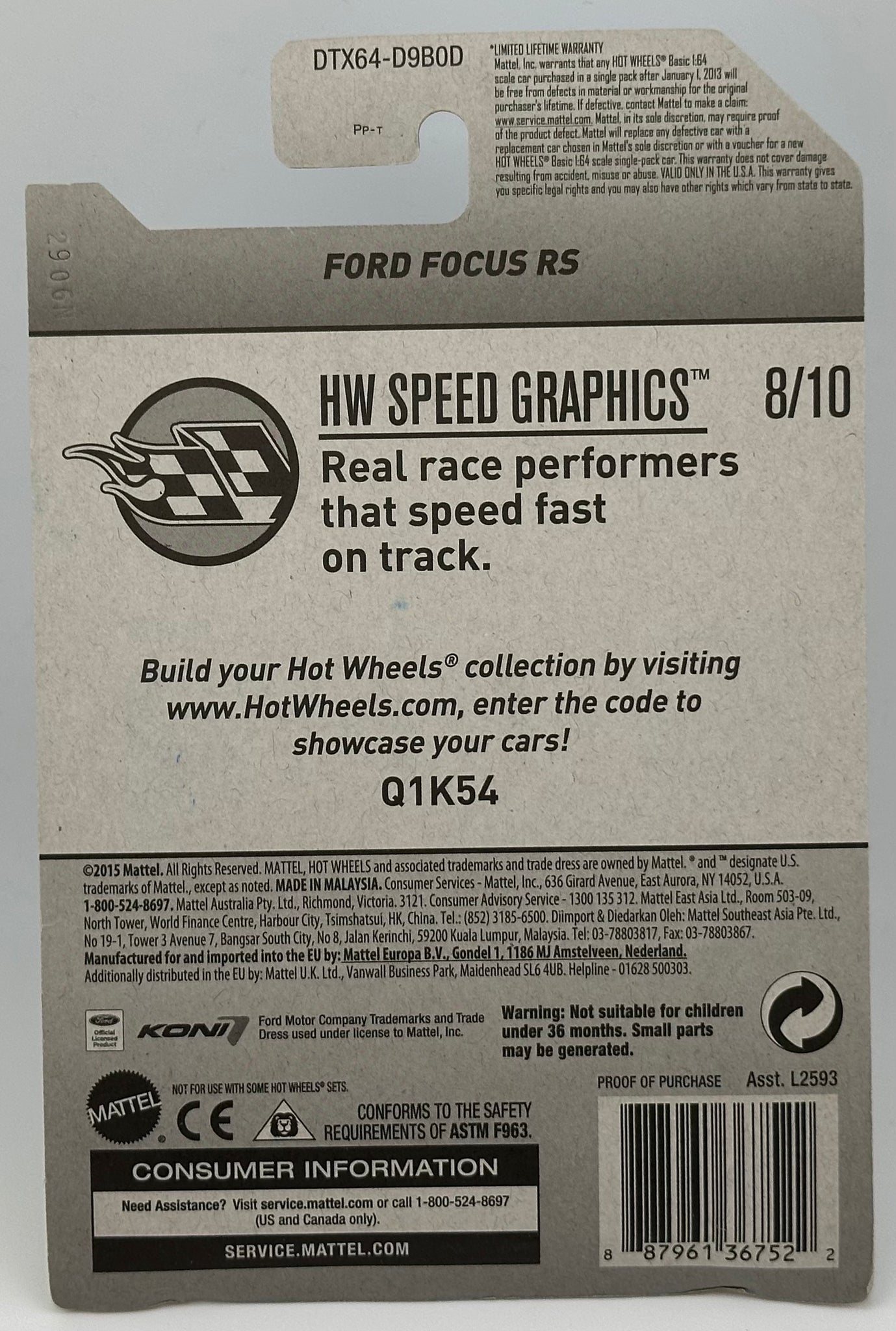 Hot Wheels Ford Focus RS | HW Models Ltd