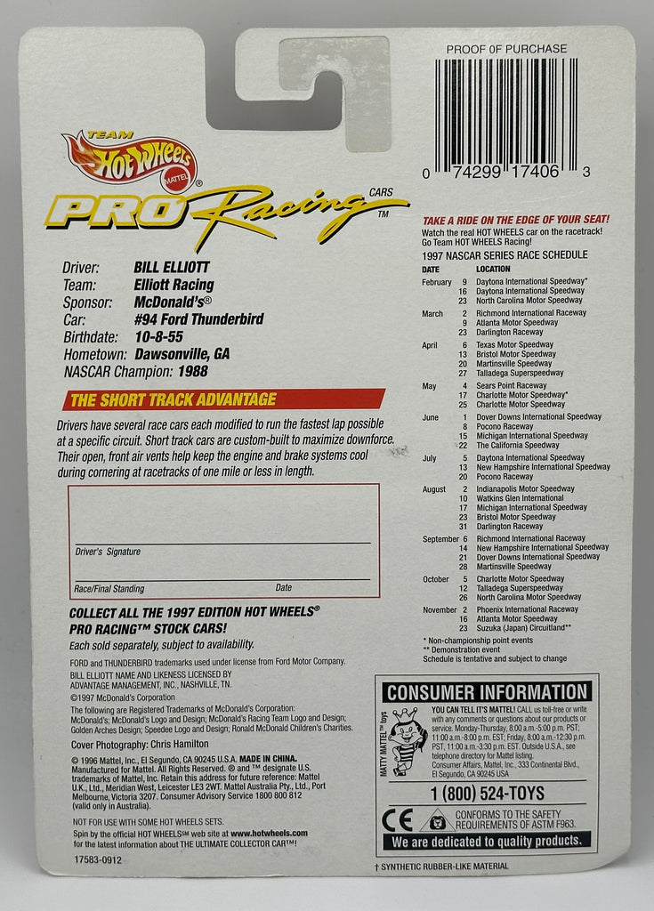 Hot Wheels Pro Racing Nascar Ford Thunderbird | HW Models Ltd