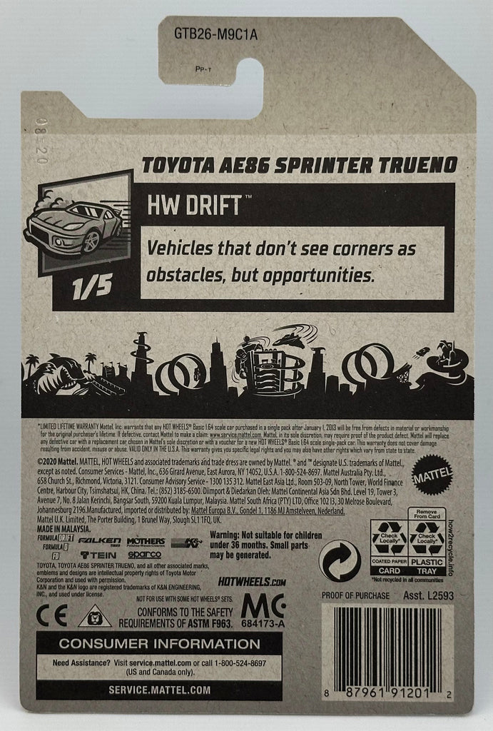 Hot Wheels Toyota AE86 Sprinter Trueno | HW Models Ltd