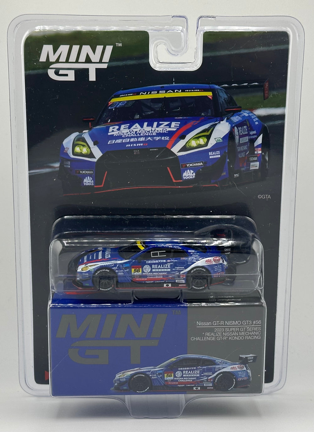 Mini GT 859 Nissan GT-R Nismo GT3 56 2023 Super GT Series Realize Niss ...