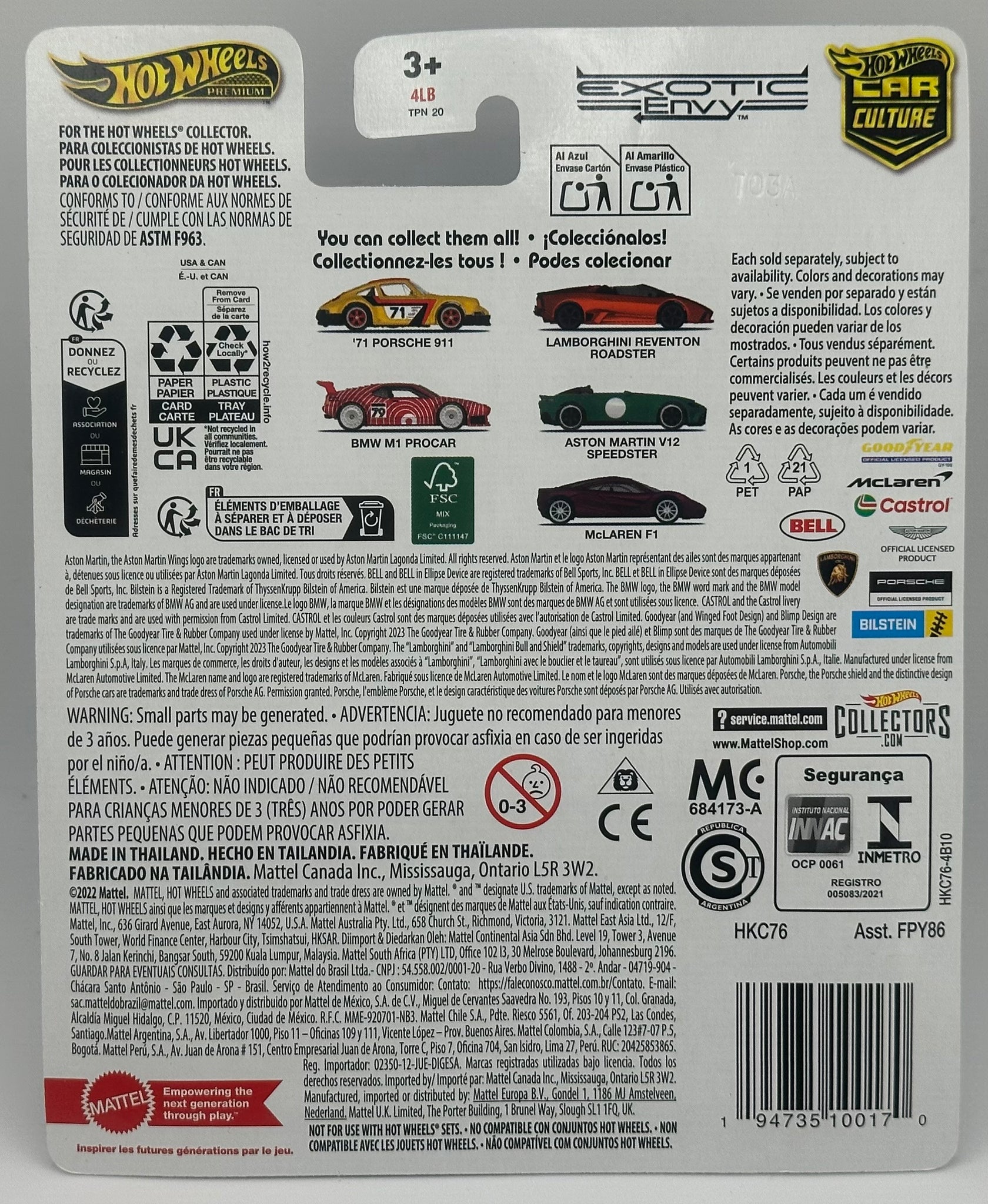 Hot Wheels Exotic Envy Lamborghini Reventon Roadster | HW Models Ltd