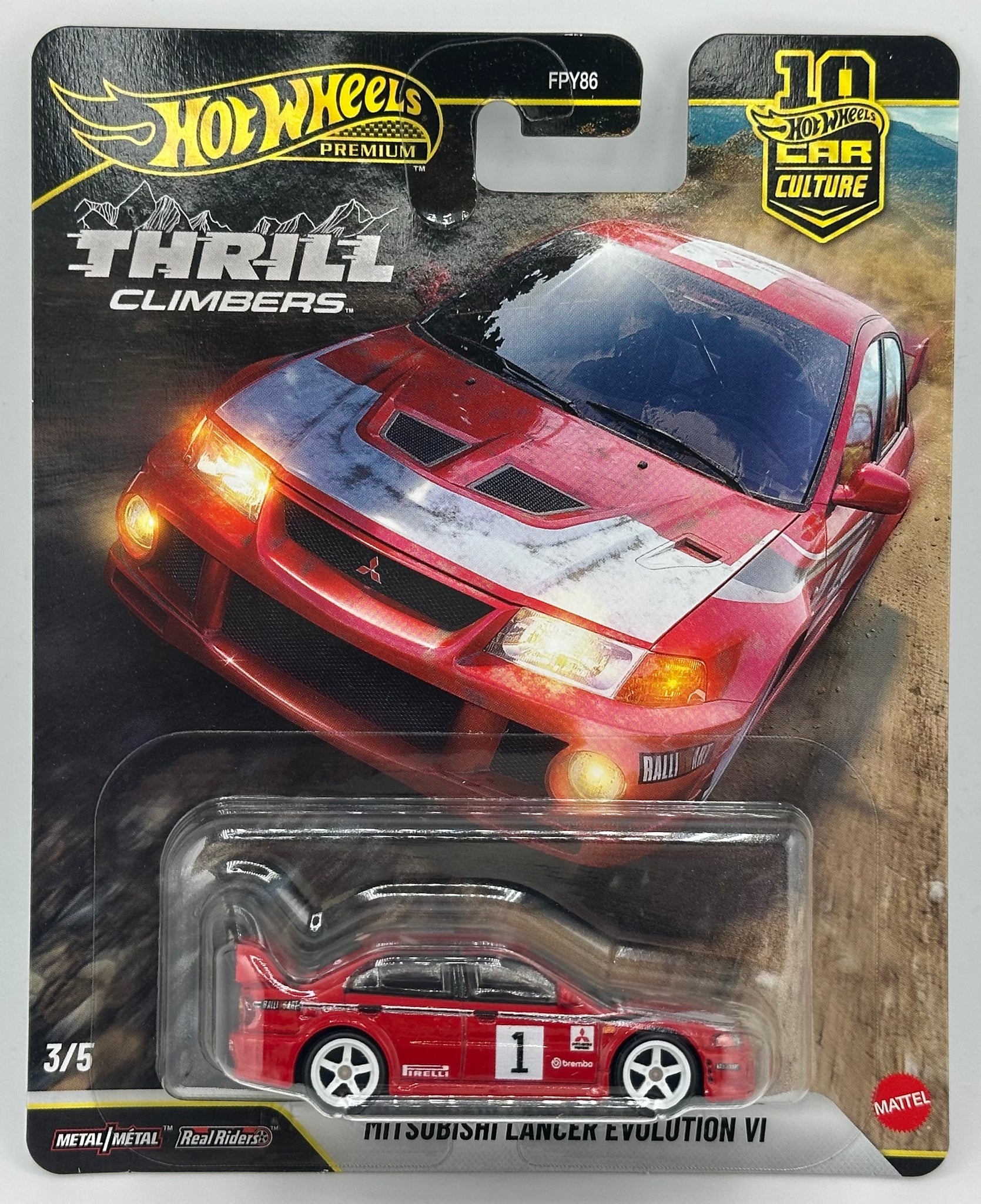 Hot Wheels Thrill Climbers Mitsubishi Lancer Evolution VI (ONE PER CUS ...