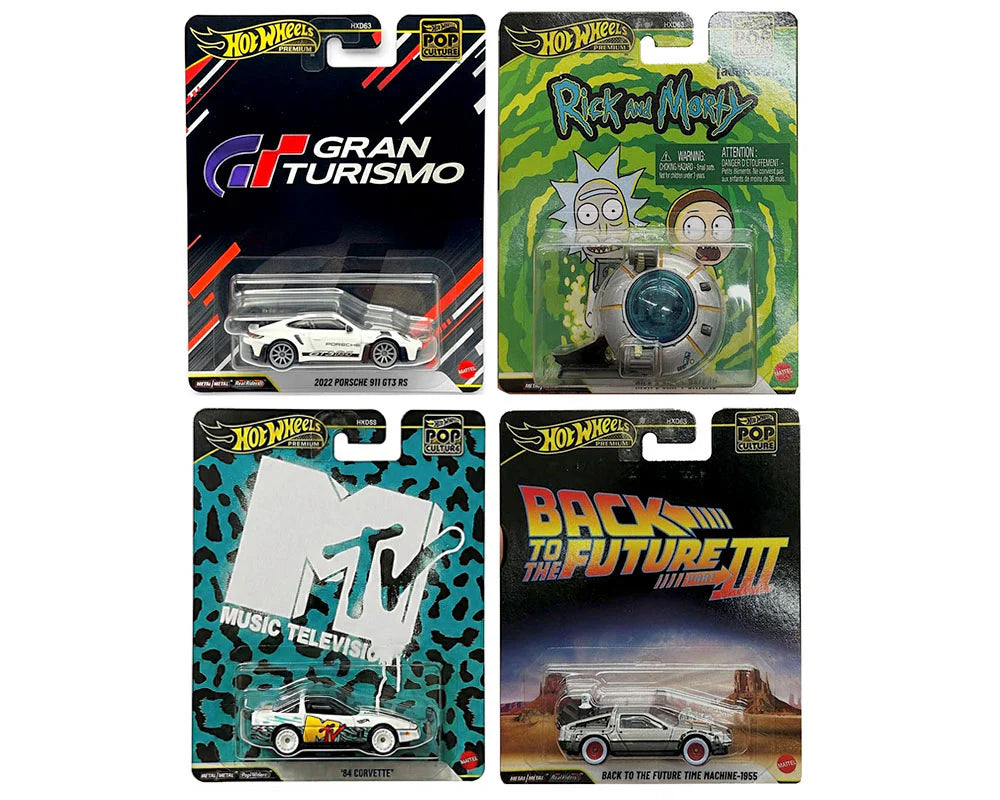 Hot Wheels Pop Culture Mix Q 4 Car Set | HW Models Ltd