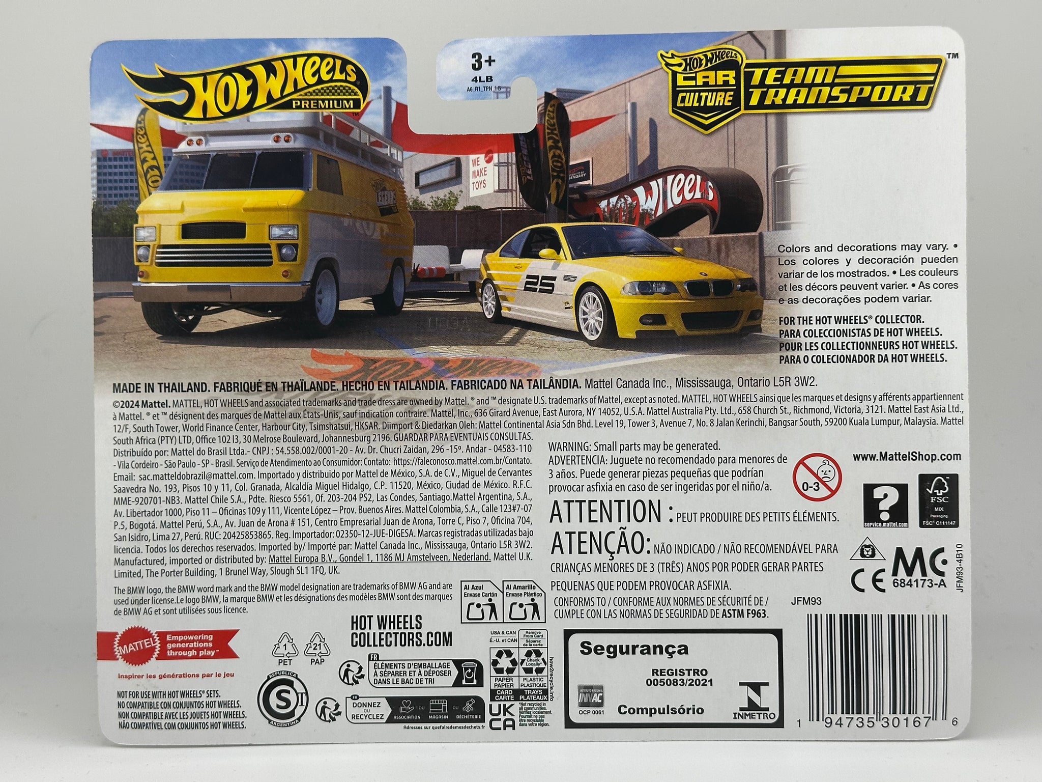 Hot Wheels Legends Tour Team Transport BMW M3 E46 & HW Rally Hauler ...