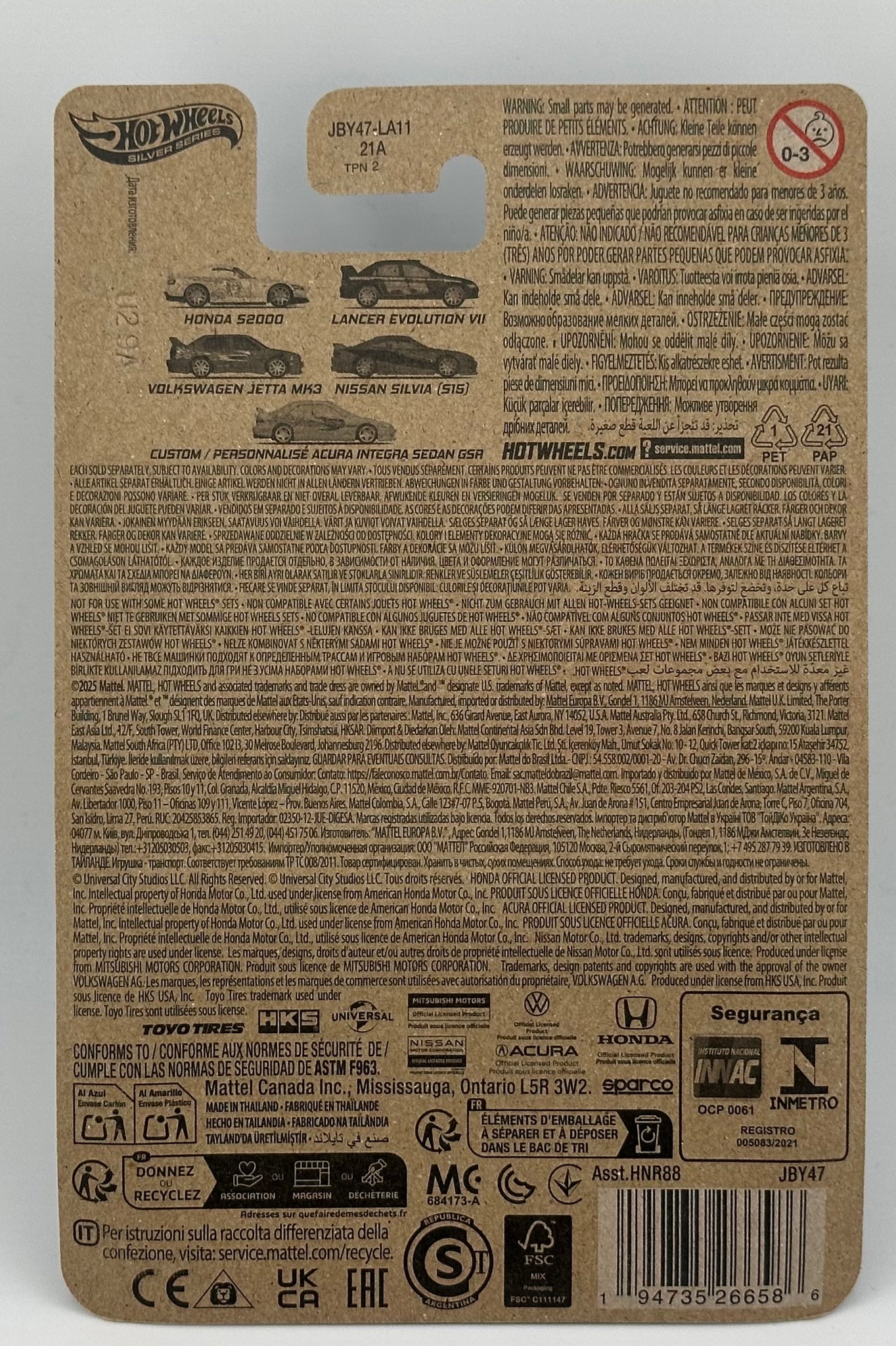 Hot Wheels Fast & Furious Mitsubishi Lancer Evolution VII | HW Models Ltd