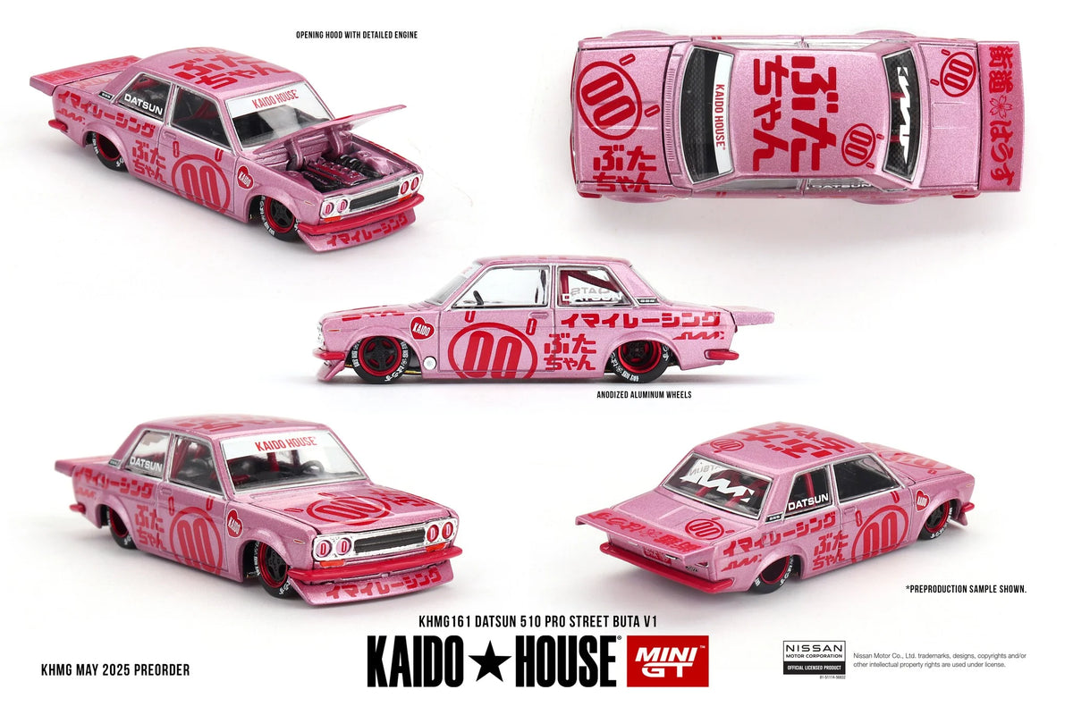 Mini GT X KAIDO HOUSE 161 Datsun 510 Pro Street Buta V1 | HW Models Ltd