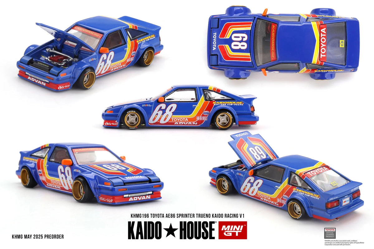 Mini GT X Kaido House 196 Toyota AE86 Sprinter Trueno Kaido Racing V1 ...