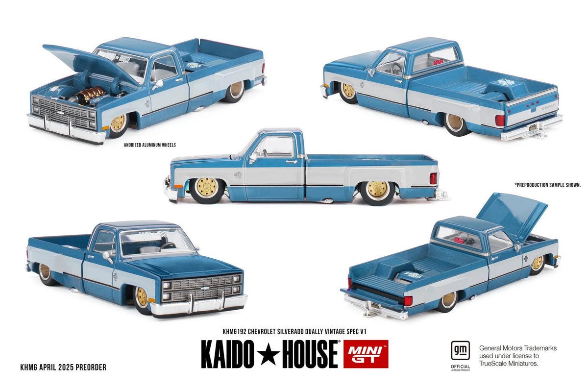 Mini GT X Kaido House 192 Chevrolet Silverado Dually Vintage Spec V1 ...