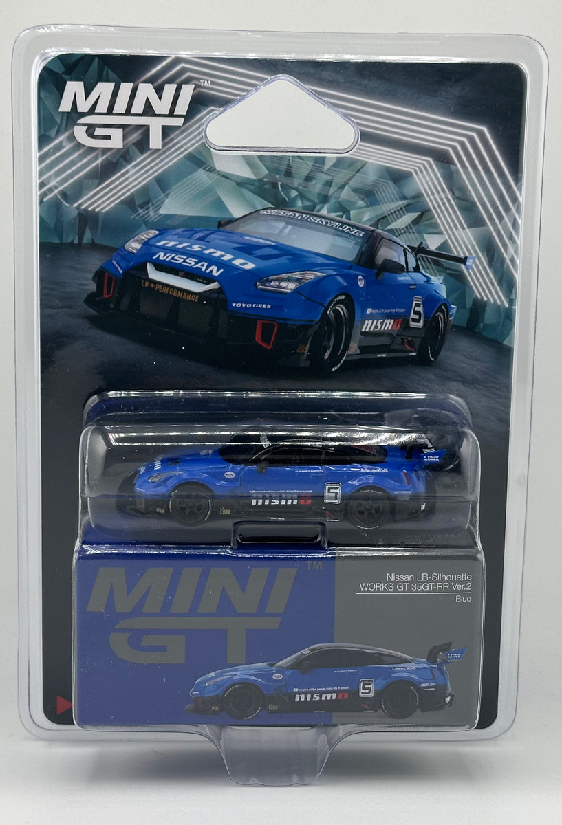 Mini GT 1124 Nissan LB Silhouette Works GT 35GT RR Ver.2 Blue | HW ...