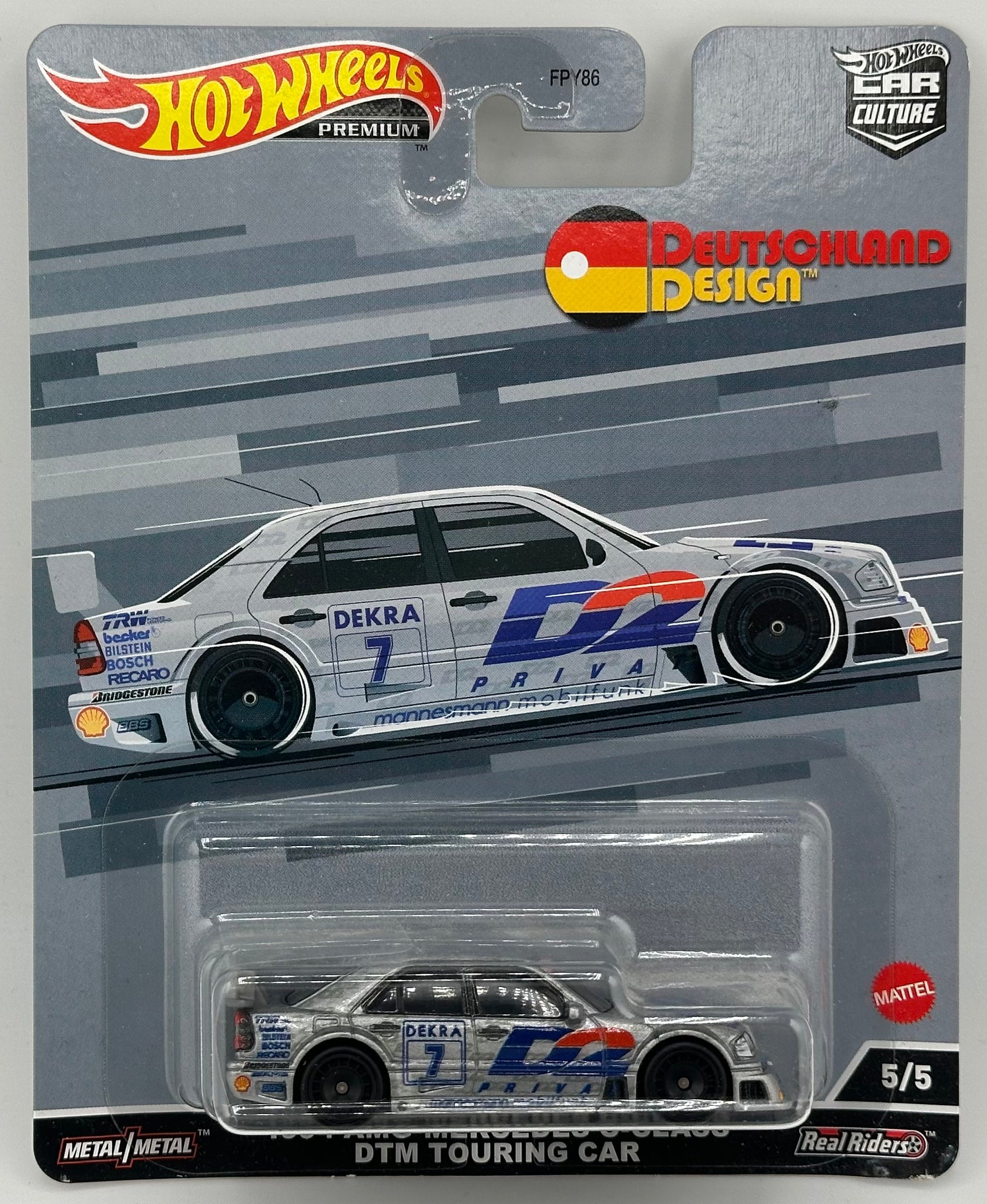 Hot Wheels Deutschland Design 1994 AMG Mercedes C-Class DTM Touring Ca ...