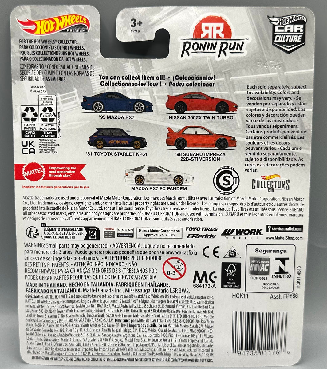 Hot Wheels Ronin Run '81 Toyota Starlet KP61 | HW Models Ltd