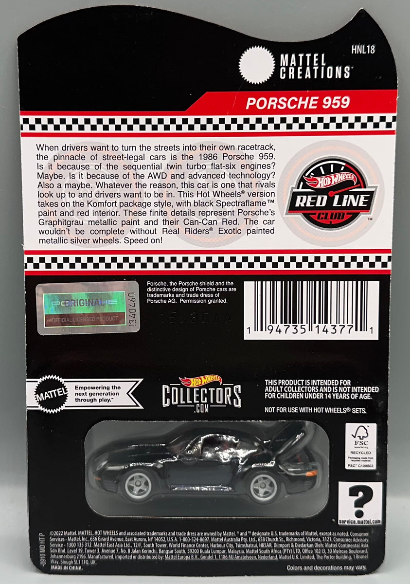 Hot Wheels RLC Porsche 959 | HW Models Ltd