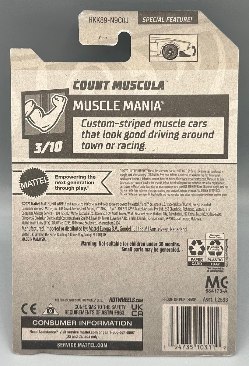 Hot Wheels Count Muscula Factory Sealed | HW Models Ltd
