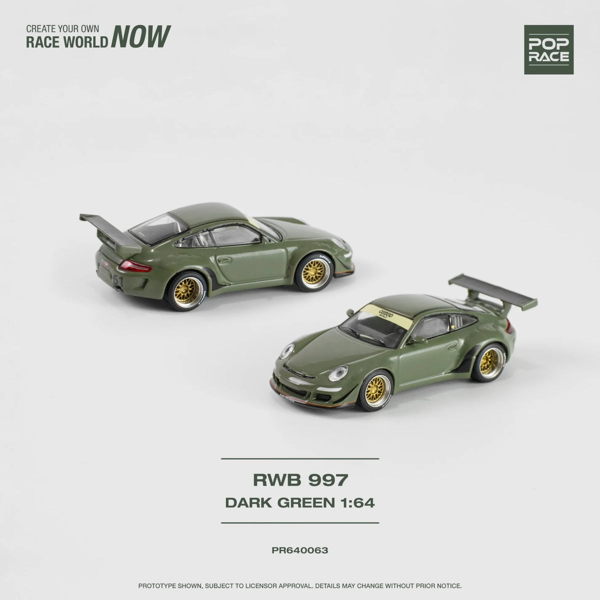 Pop Race 63 Porsche 997 RWB | HW Models Ltd