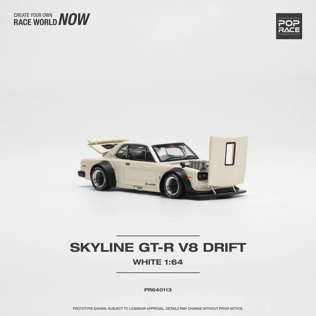 Pop Race 113 Nissan Skyline GT-R V8 Drift (Hakosuka) | HW Models Ltd
